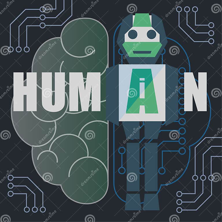 AI Future 4 stock vector. Illustration of icon, artificial - 187050220