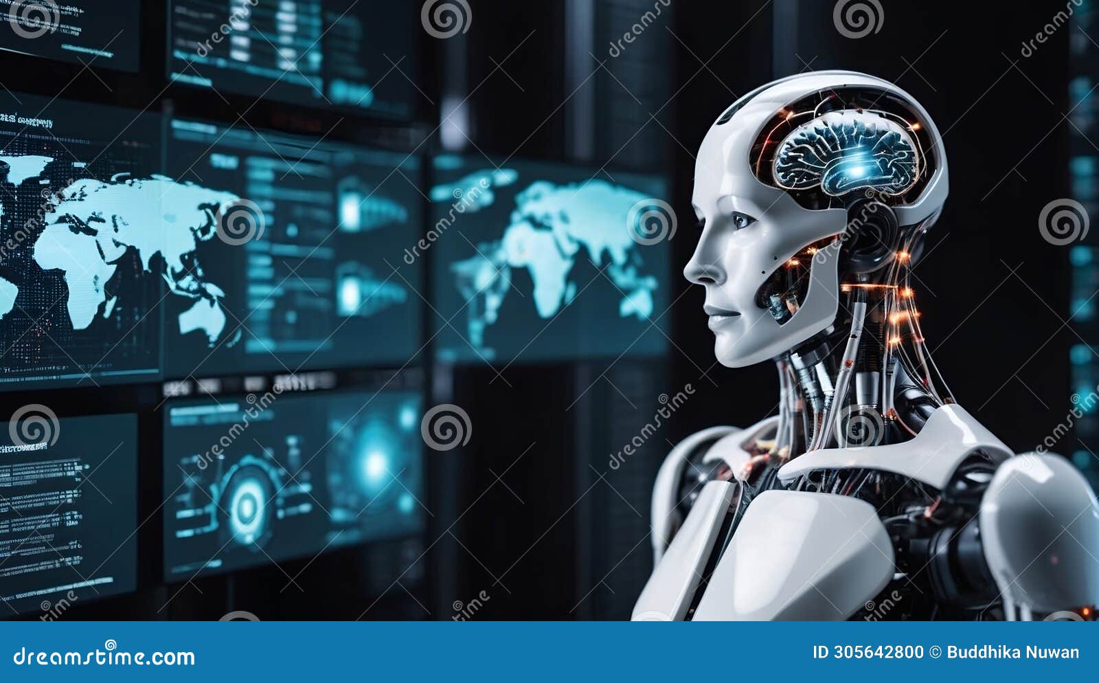 Artificial Intelligence (AI) Leverages Analytics Stock Illustration ...