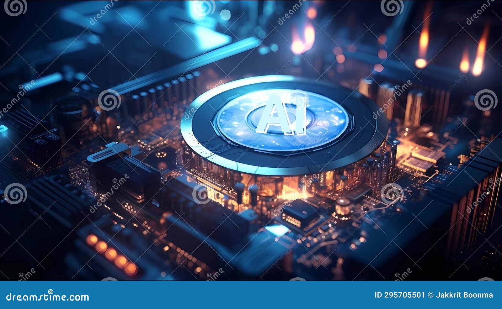 Artificial Intelligence (AI) and Machine Learning (AI) Concept ...