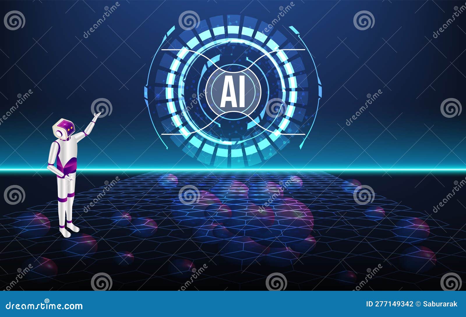 Artificial Intelligence (AI) Molecular Structure Background Concept ... Artificial Intelligence (AI) Molecular Structure Background Concept ...