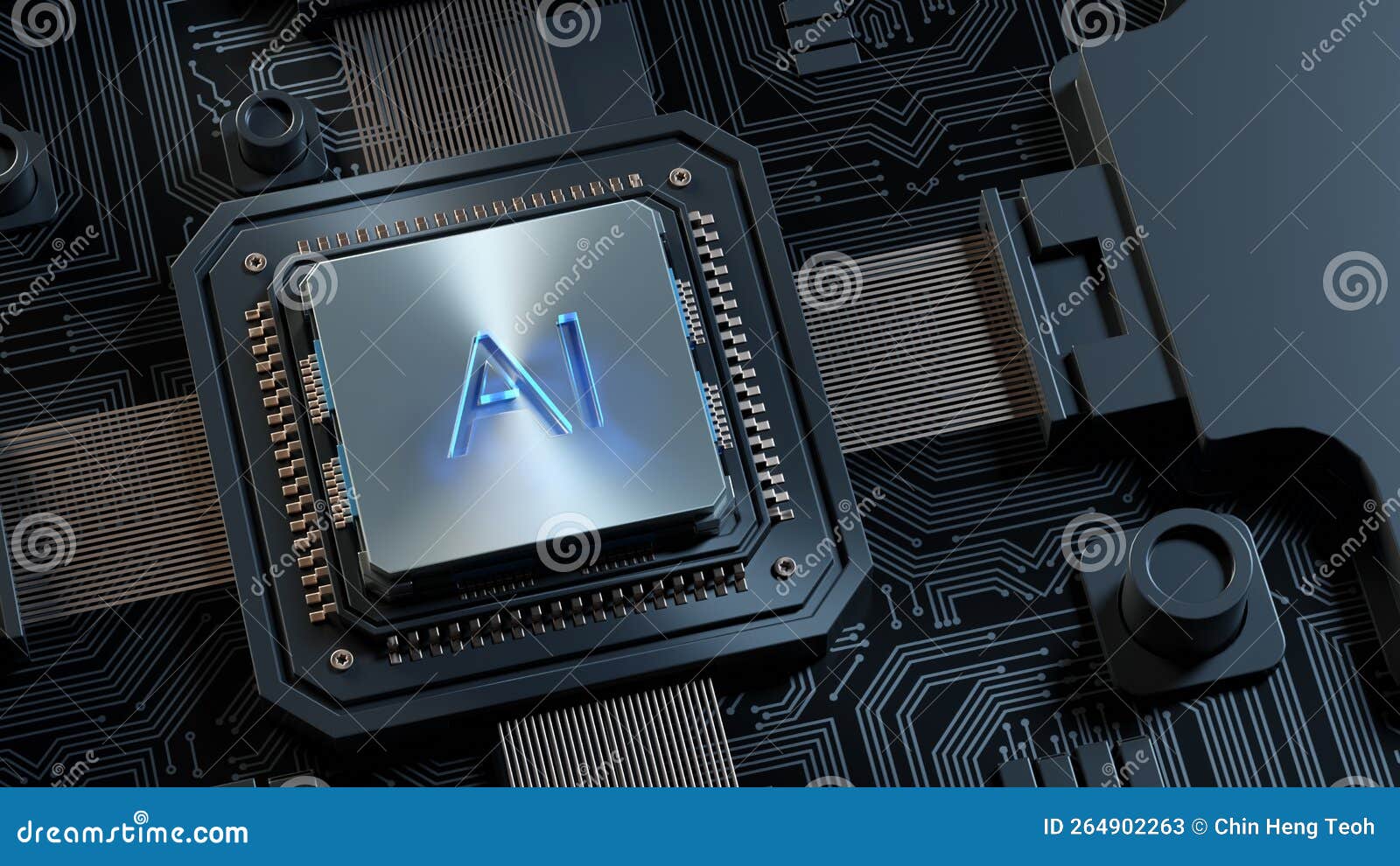 Artificial Intelligence AI Neural Network Digital Brain Machine Deep ...