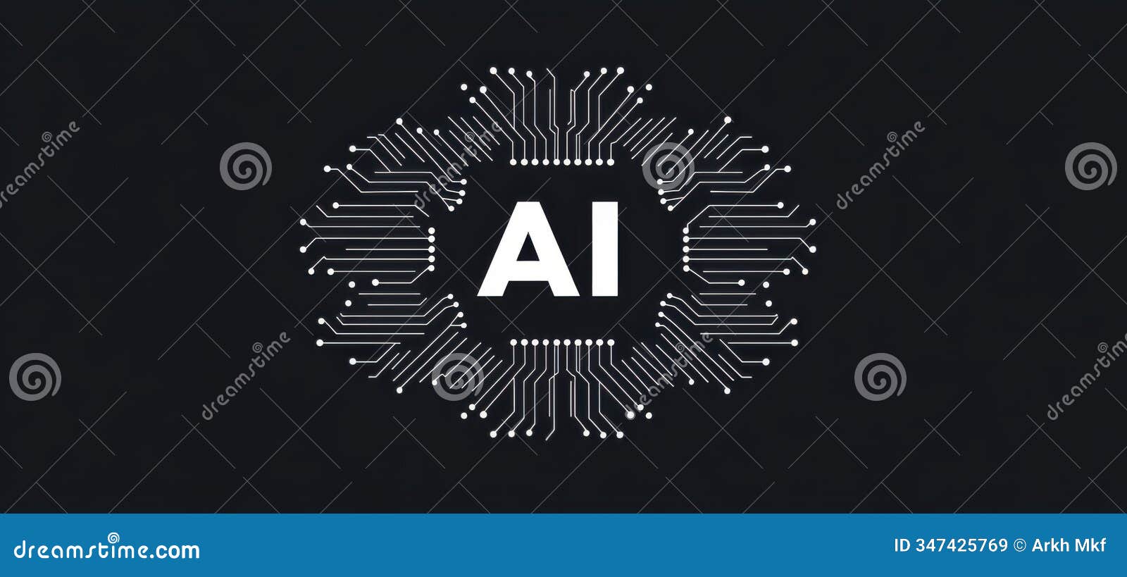 Artificial Intelligence AI Pictogram. the Ai Vector Generates a Logo or ...