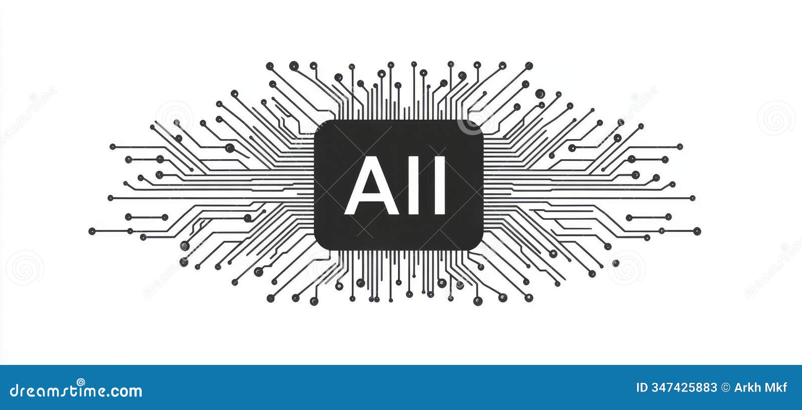 Artificial Intelligence AI Pictogram. the Ai Vector Generates a Logo or ...