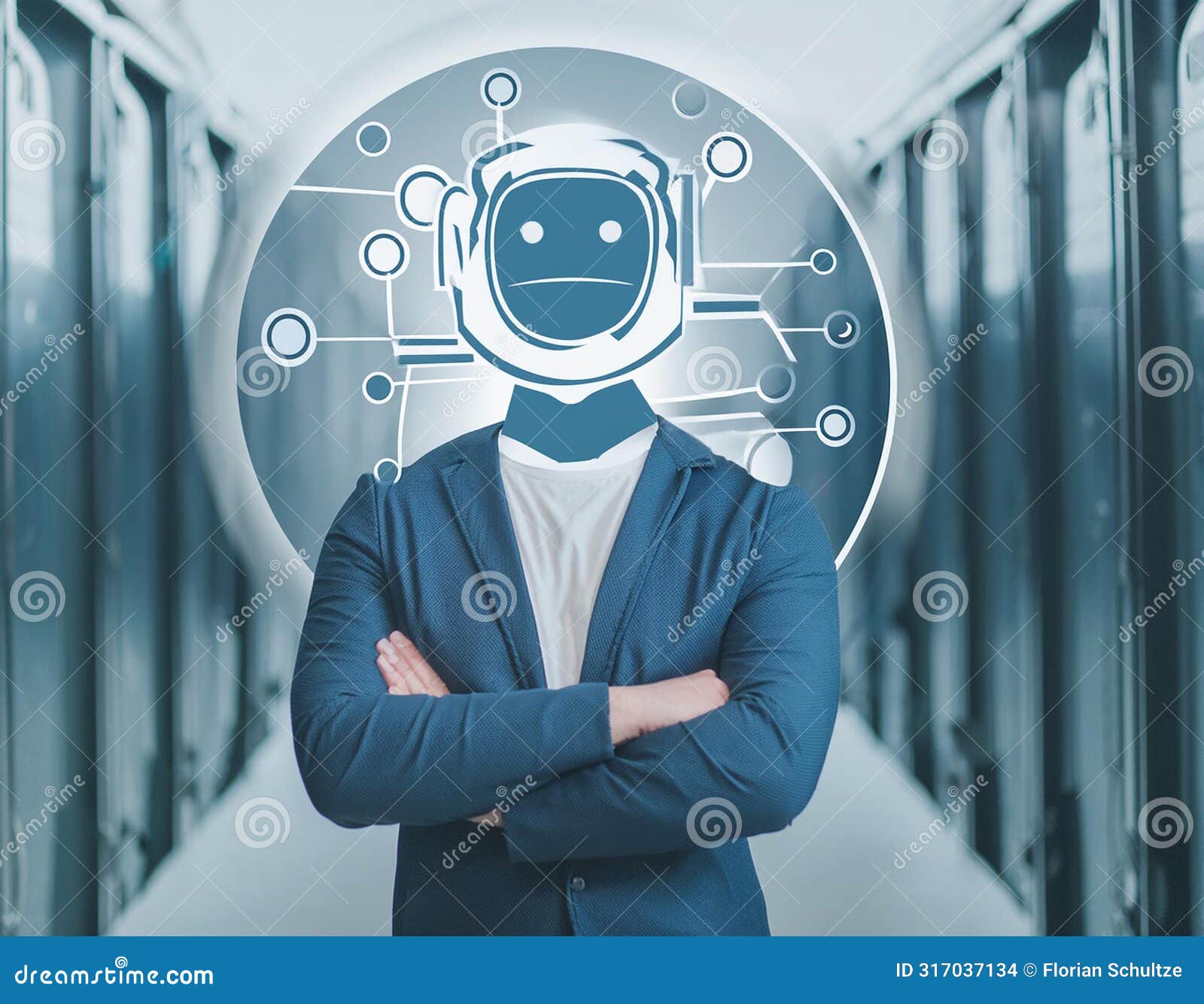 Artificial Intelligence AI Pictogram. Technology Related To Artificial ...