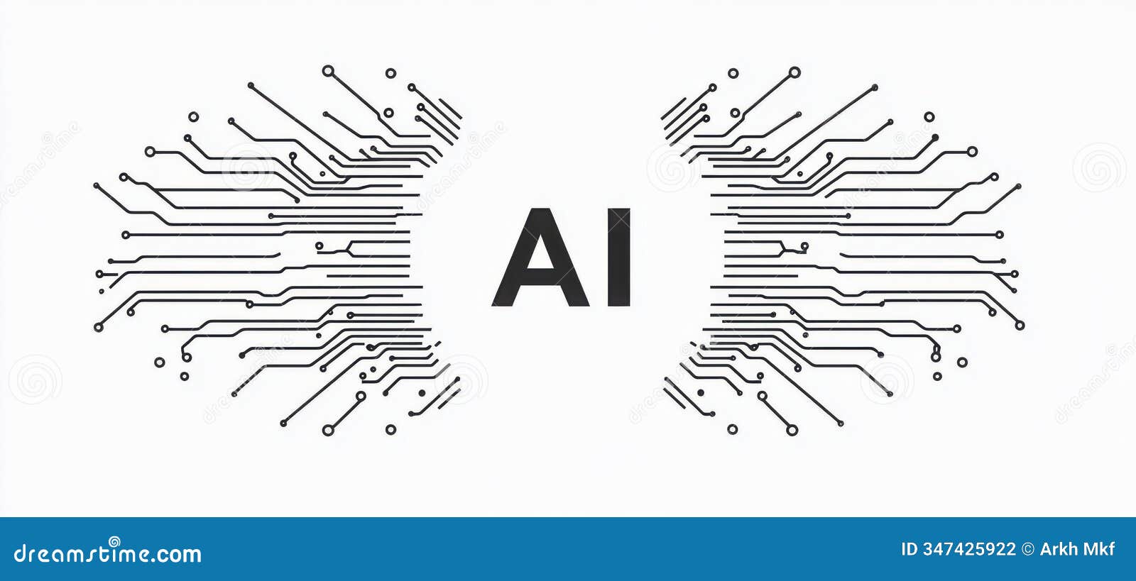 Artificial Intelligence AI Pictogram. The Ai Vector Generates A Logo Or ...