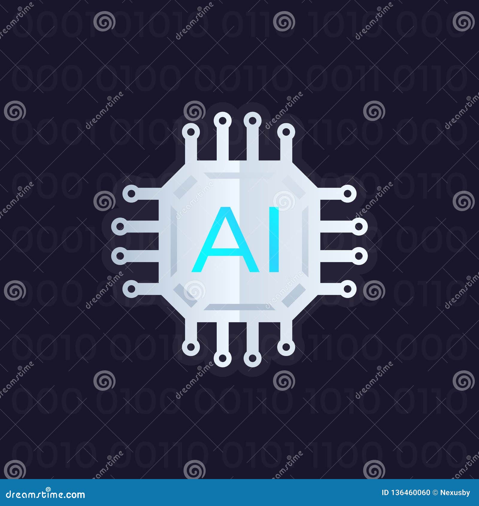 Artificial Intelligence, AI Vector Illustration Stock Vector ...
