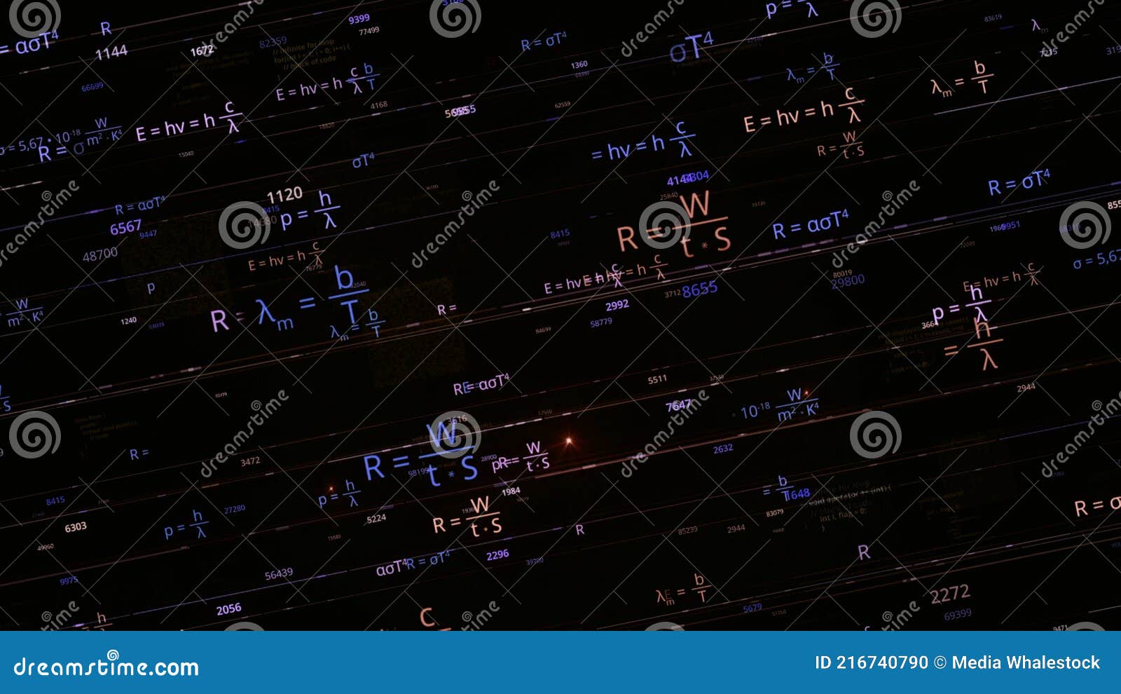 Artificial Intelligence AI Writing Abstract Math and Physics Formulas ...