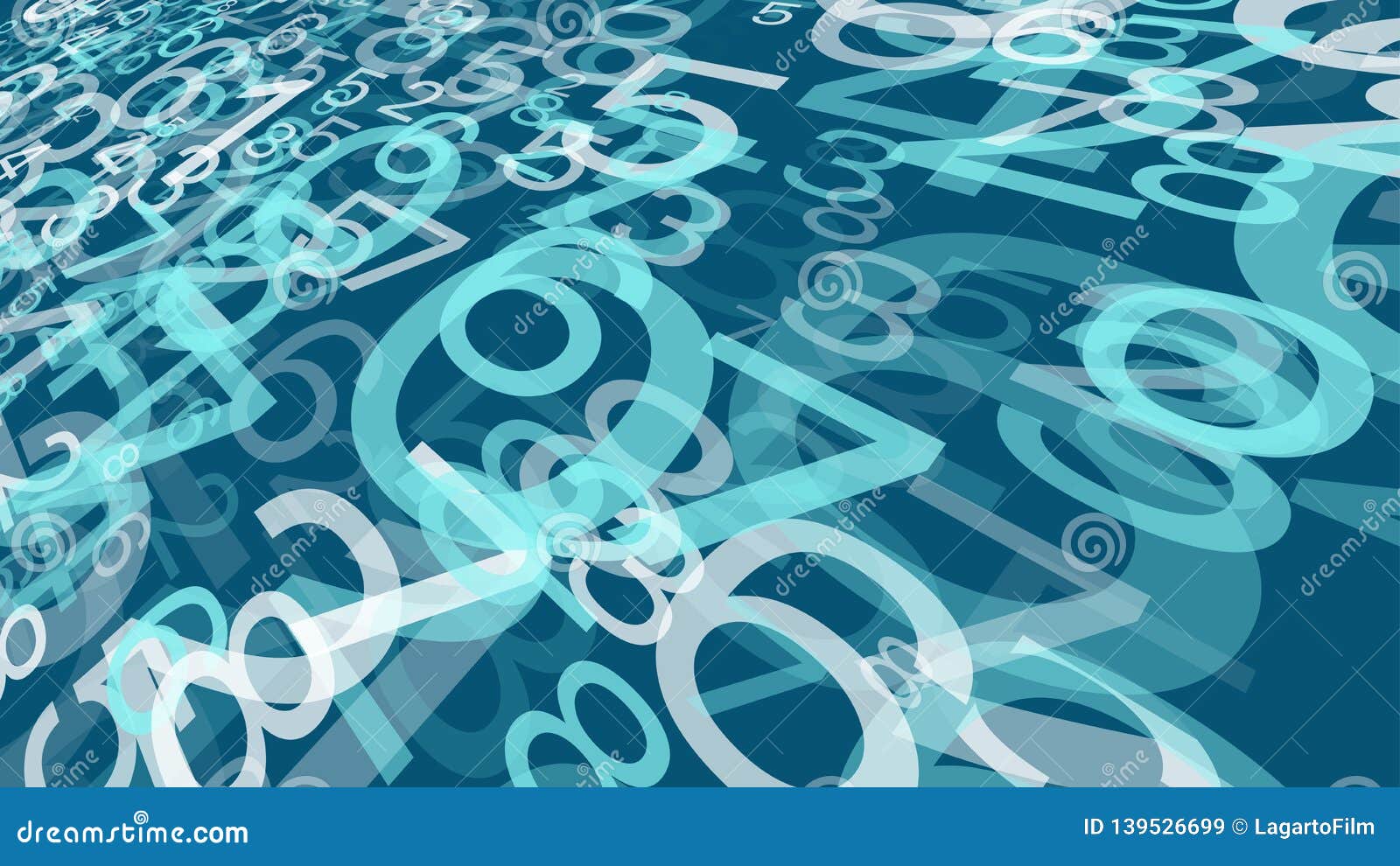 Artificial Intelligence Algorithm, Abstract Vector Numbers Stock Vector ...