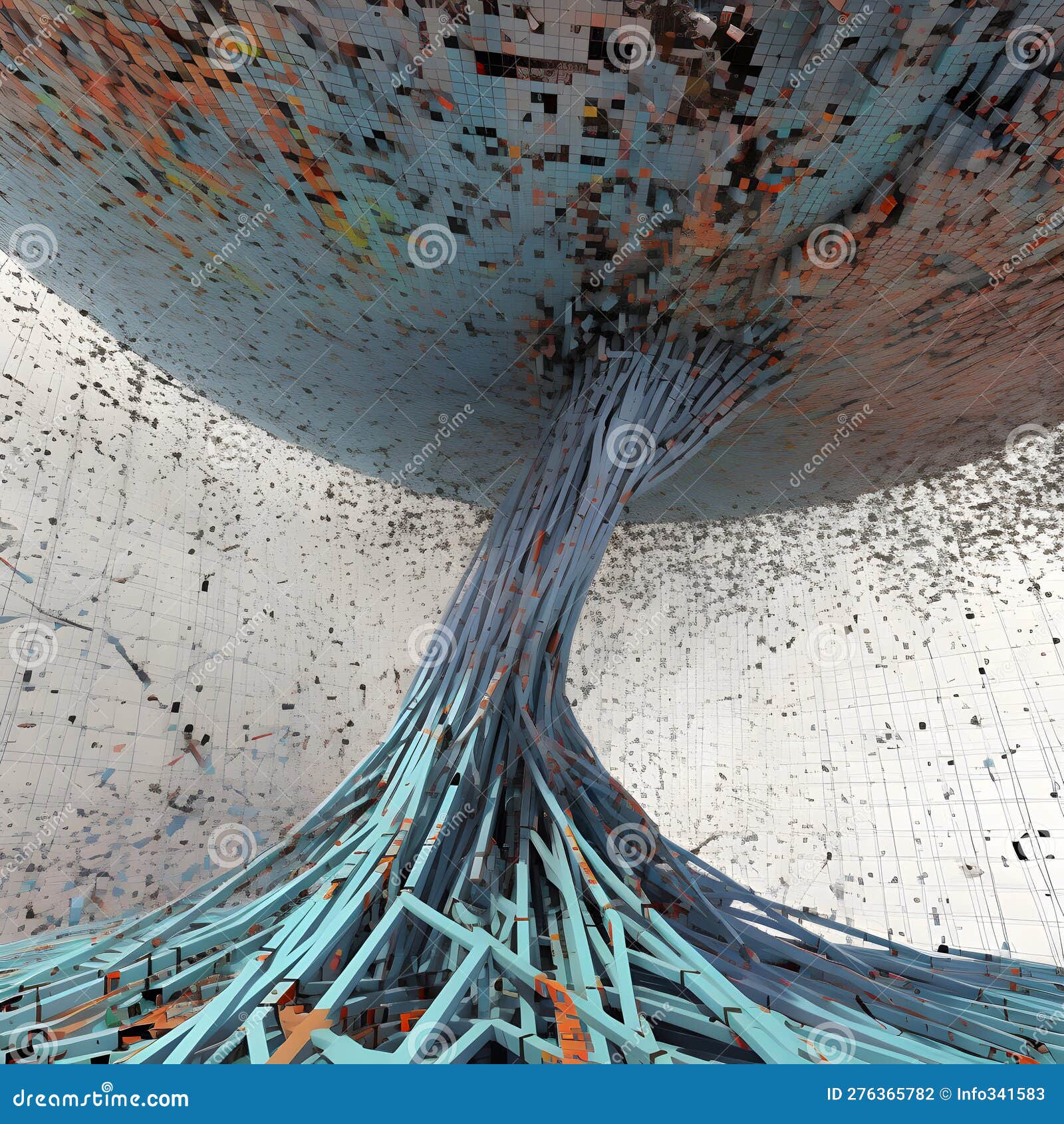 An Artificial Intelligence Algorithm Analyzing and Interp Four Created with Generative AI Stock ...