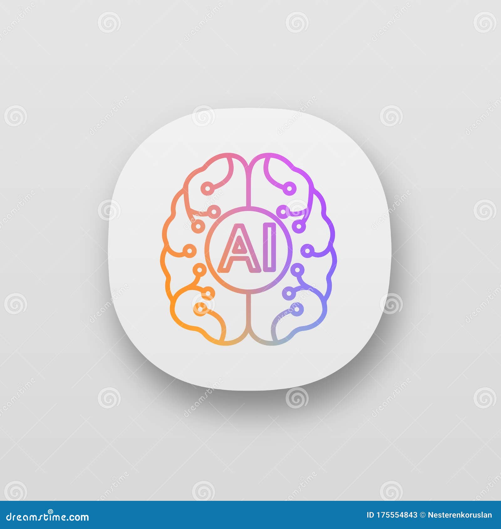 Artificial Intelligence App Icon Stock Vector - Illustration of element ... Artificial Intelligence App Icon Stock Vector - Illustration of element ...
