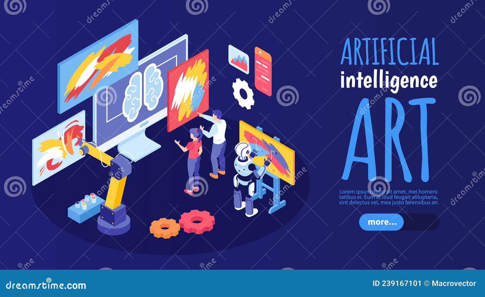 Creative Robots Isometric Flowchart Vector Illustration | CartoonDealer ... Creative Robots Isometric Flowchart Vector Illustration | CartoonDealer ...