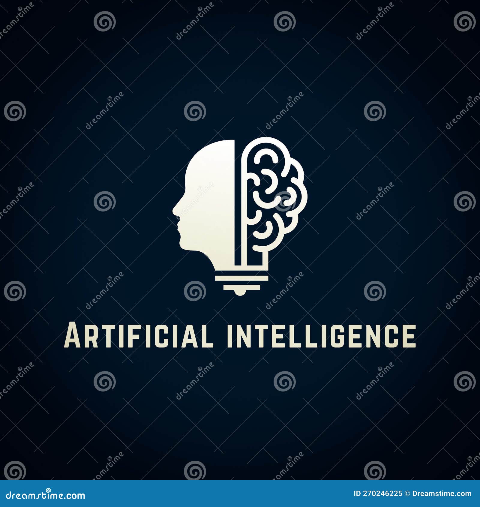 Artificial intelligence stock illustration. Illustration of document ...