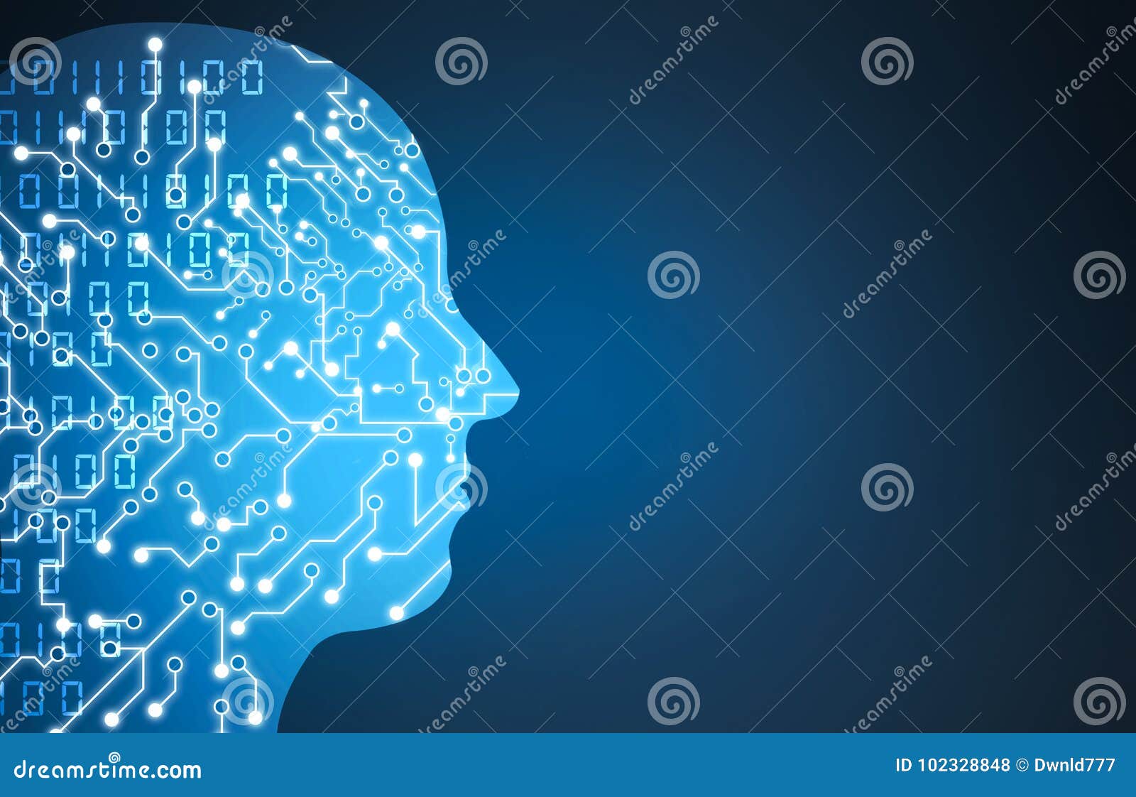 Artificial intelligence stock illustration. Illustration of knowledge ...