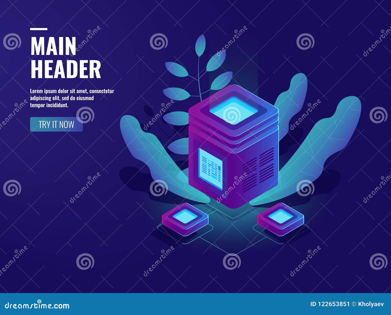 Artificial Intelligence Automated Process Of Big Data Processing, Server Room, Computing Power ...