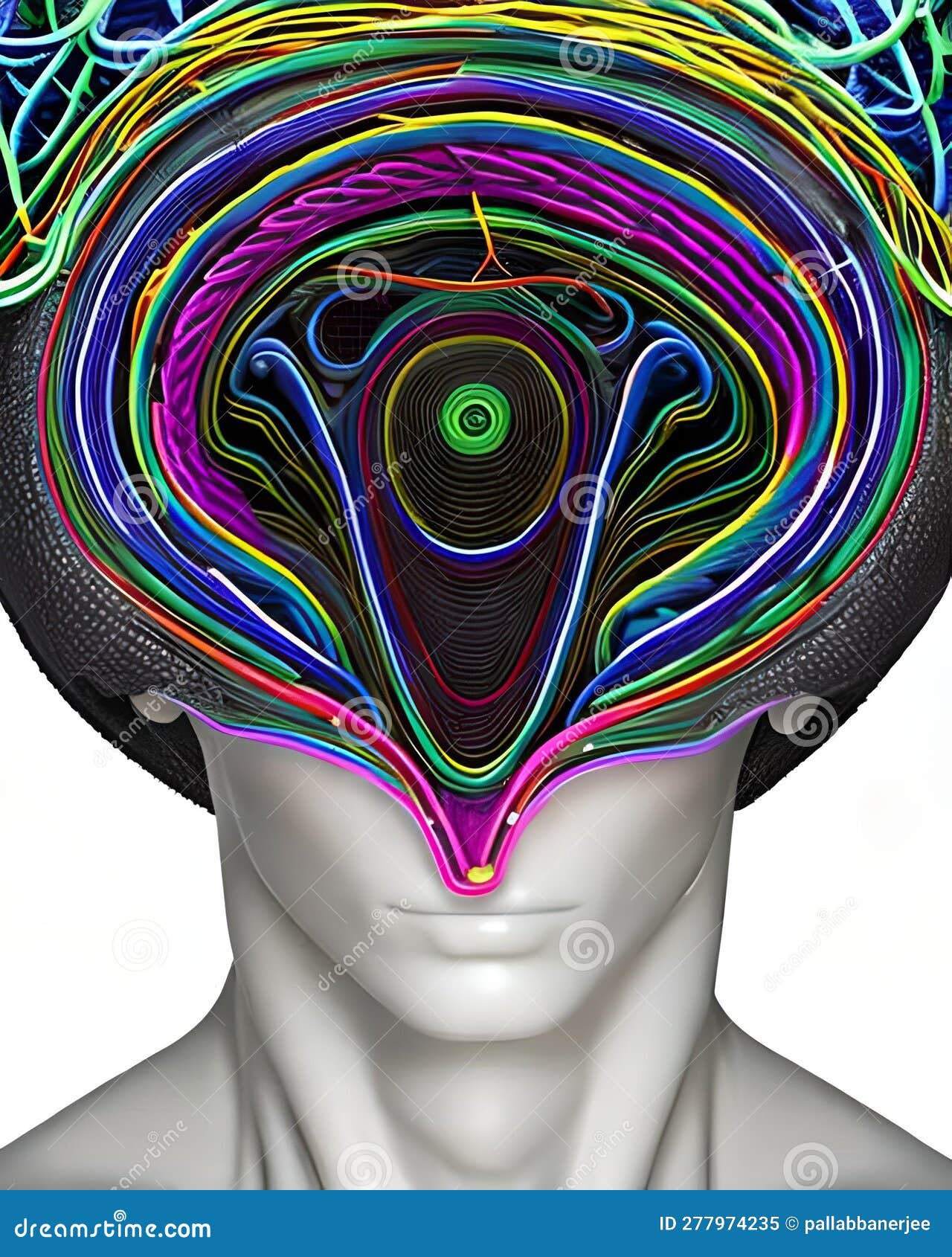 Artificial Intelligence Background, Abstract Art, Cyborg Face, Portrait ...