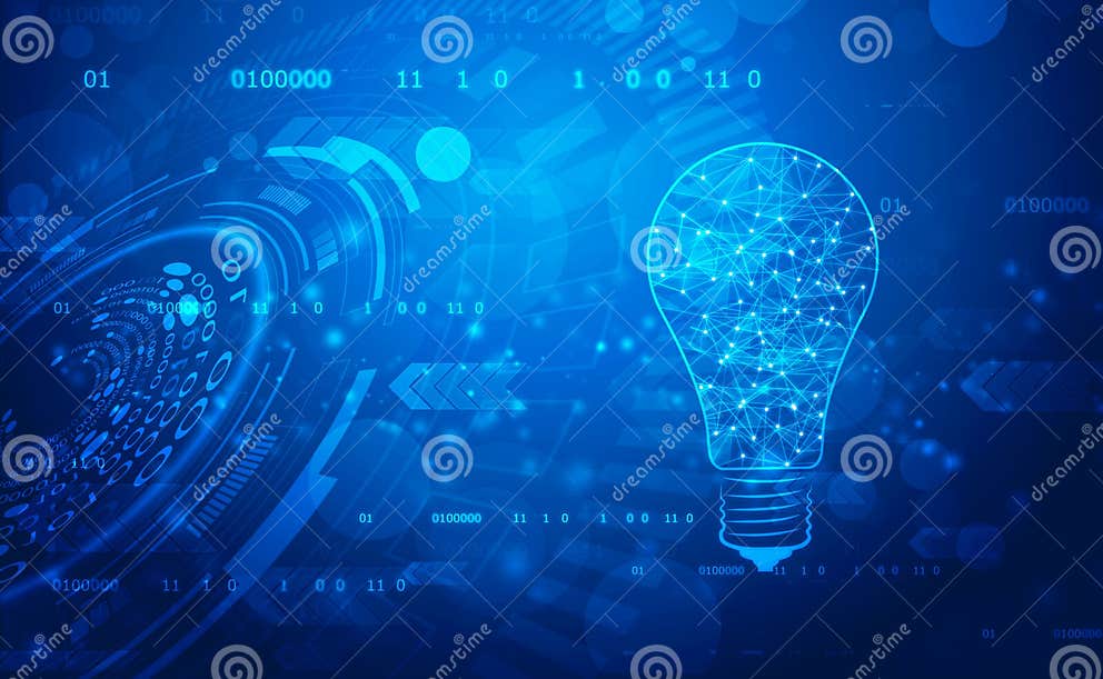 Artificial Intelligence Background, Bulb Future Technology, Innovation ...