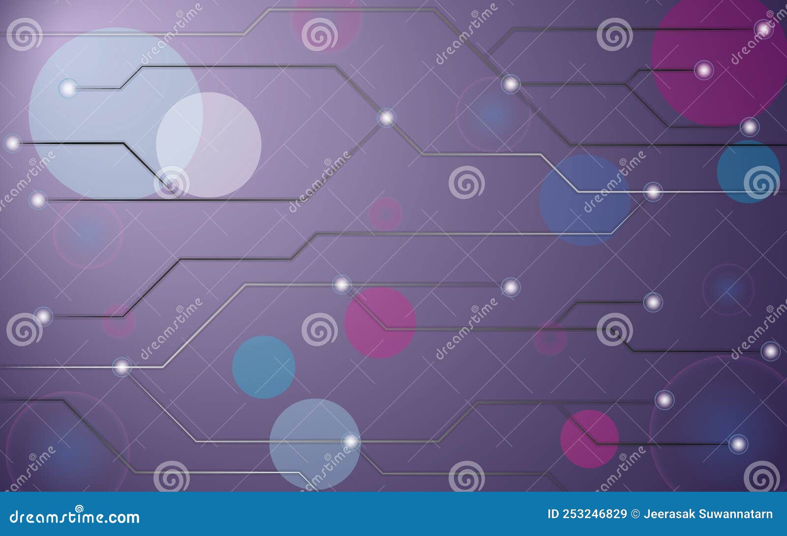 Artificial Intelligence Web Technology Background Stock Vector ...