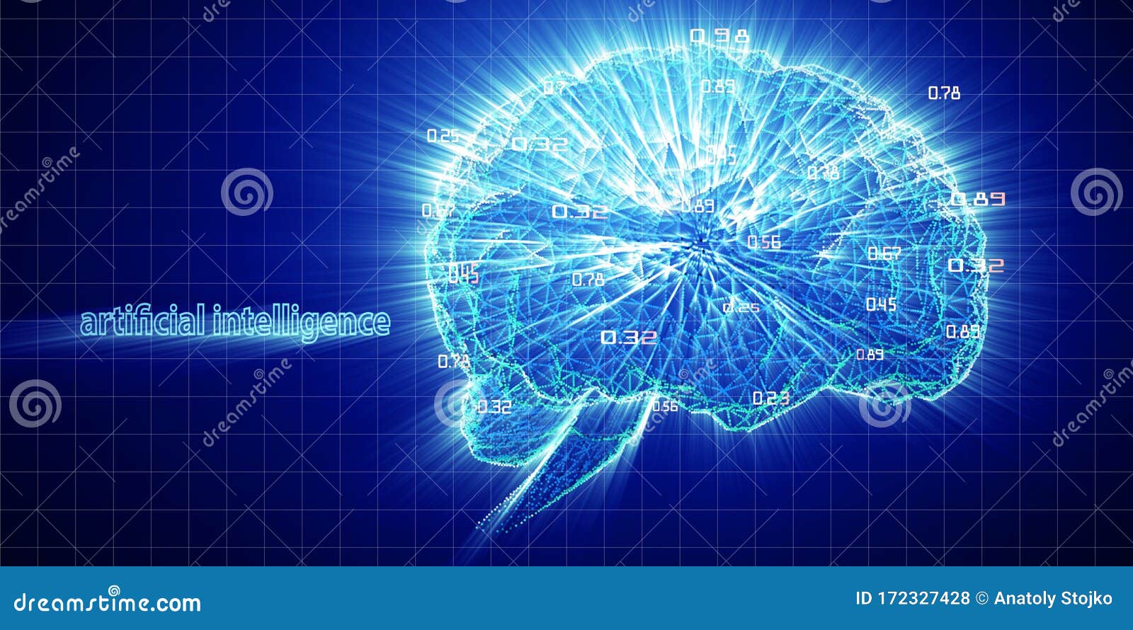 Wire Brain Stock Photo | CartoonDealer.com #8769630