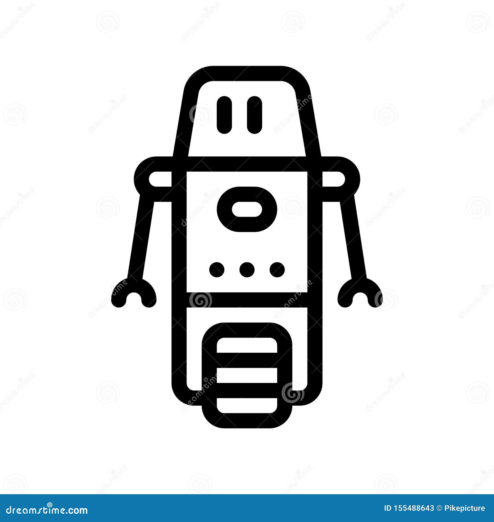 Artificial Intelligence Bot Wheel Vector Sign Icon Stock Vector ...