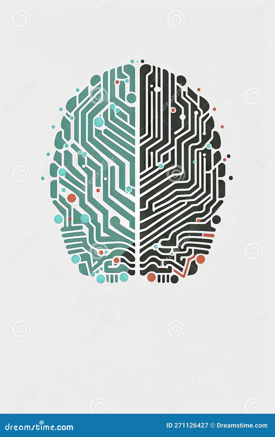 Artificial Intelligence Brain Logo Design Vector Minimal Flat Modern ...