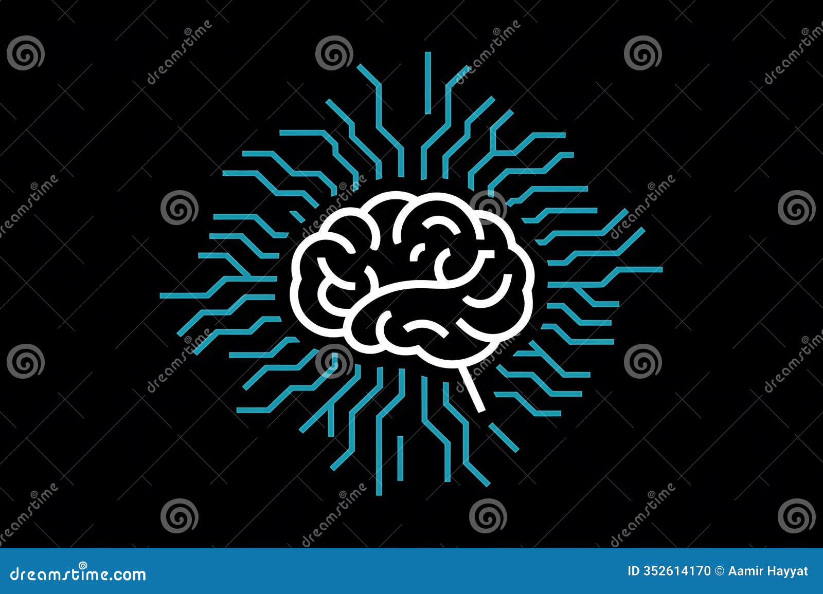 Artificial Intelligence Brain Neural Network Circuitry Technology ...