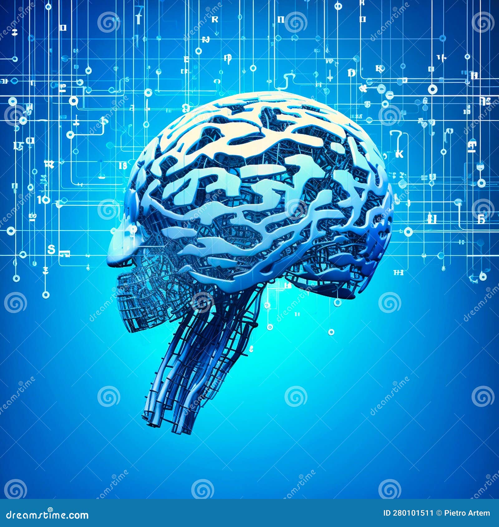 Artificial Intelligence Brain and Program Code. Generative AI Stock ... Artificial Intelligence Brain and Program Code. Generative AI Stock ...