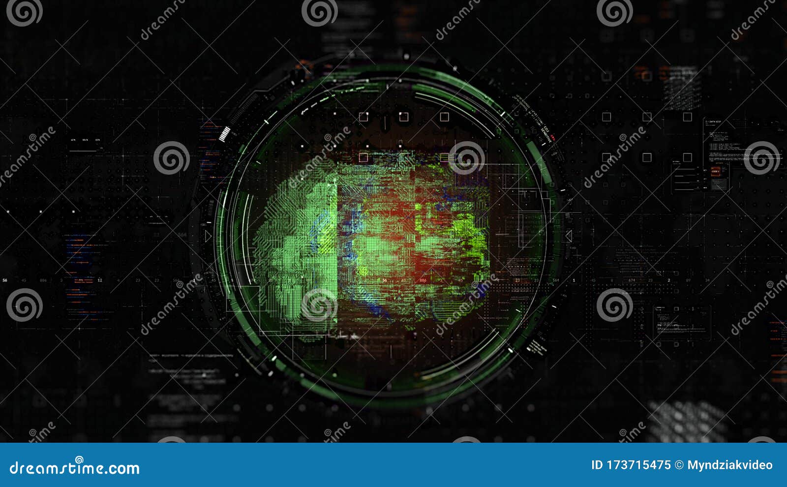 Artificial Intelligence and Brainstorm Concept. 3D Render Brain ...
