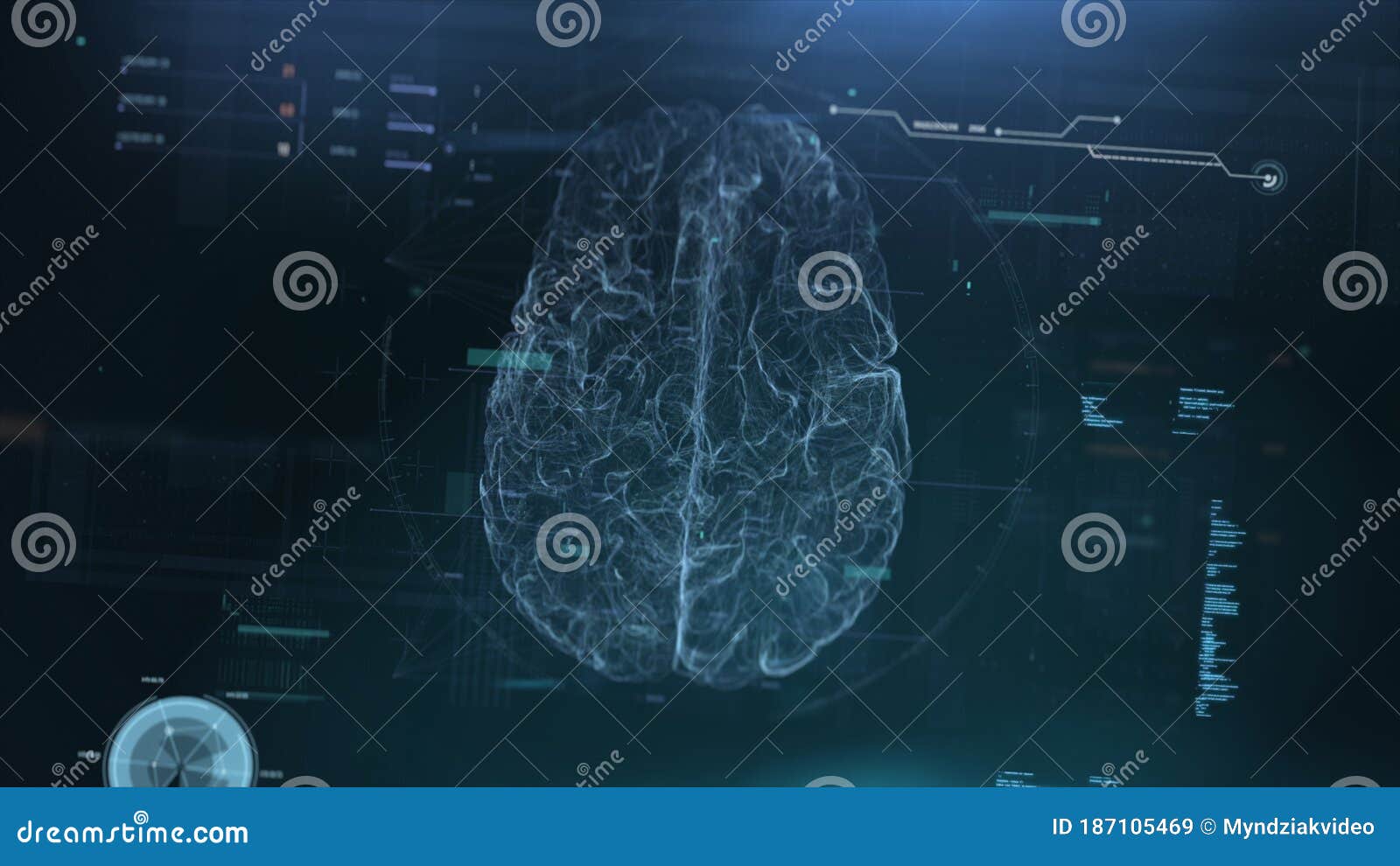 3d Render Brain Neurons With Synapses And Axons Stock Illustration | CartoonDealer.com #182145973