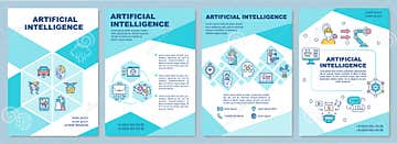 Artificial Intelligence Brochure Template Stock Vector - Illustration ...