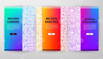 Artificial Intelligence Brochure Web Design Stock Vector - Illustration ...