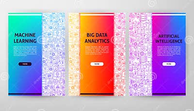 Artificial Intelligence Brochure Web Design Stock Vector - Illustration ...