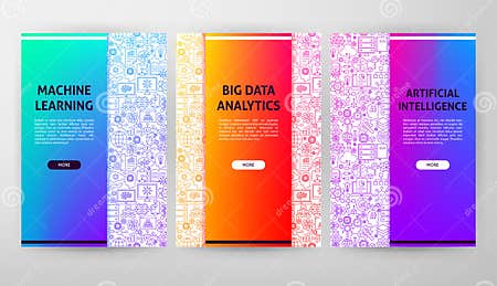 Artificial Intelligence Brochure Web Design Stock Vector - Illustration ...