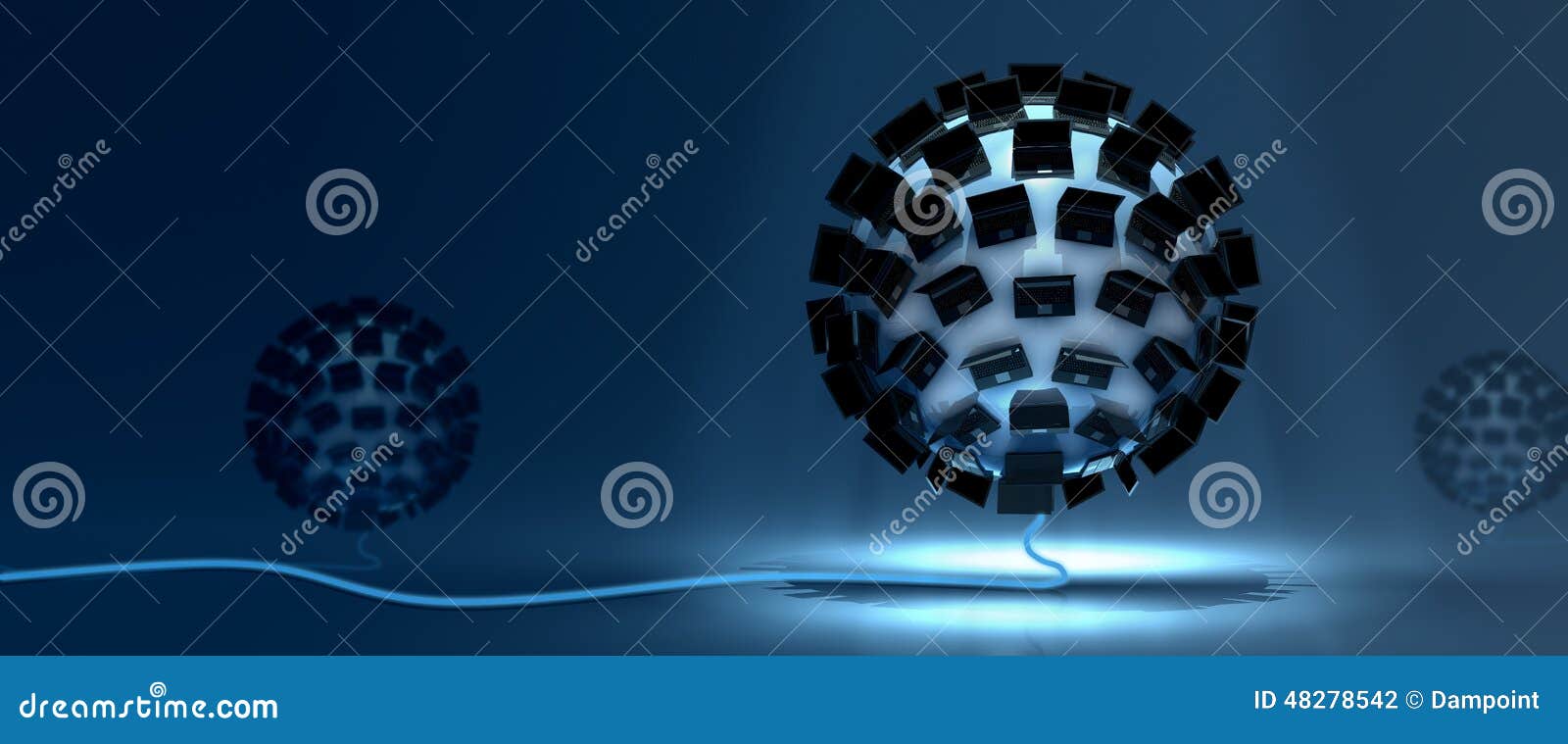 Artificial Intelligence Cells Stock Illustration - Illustration of ...