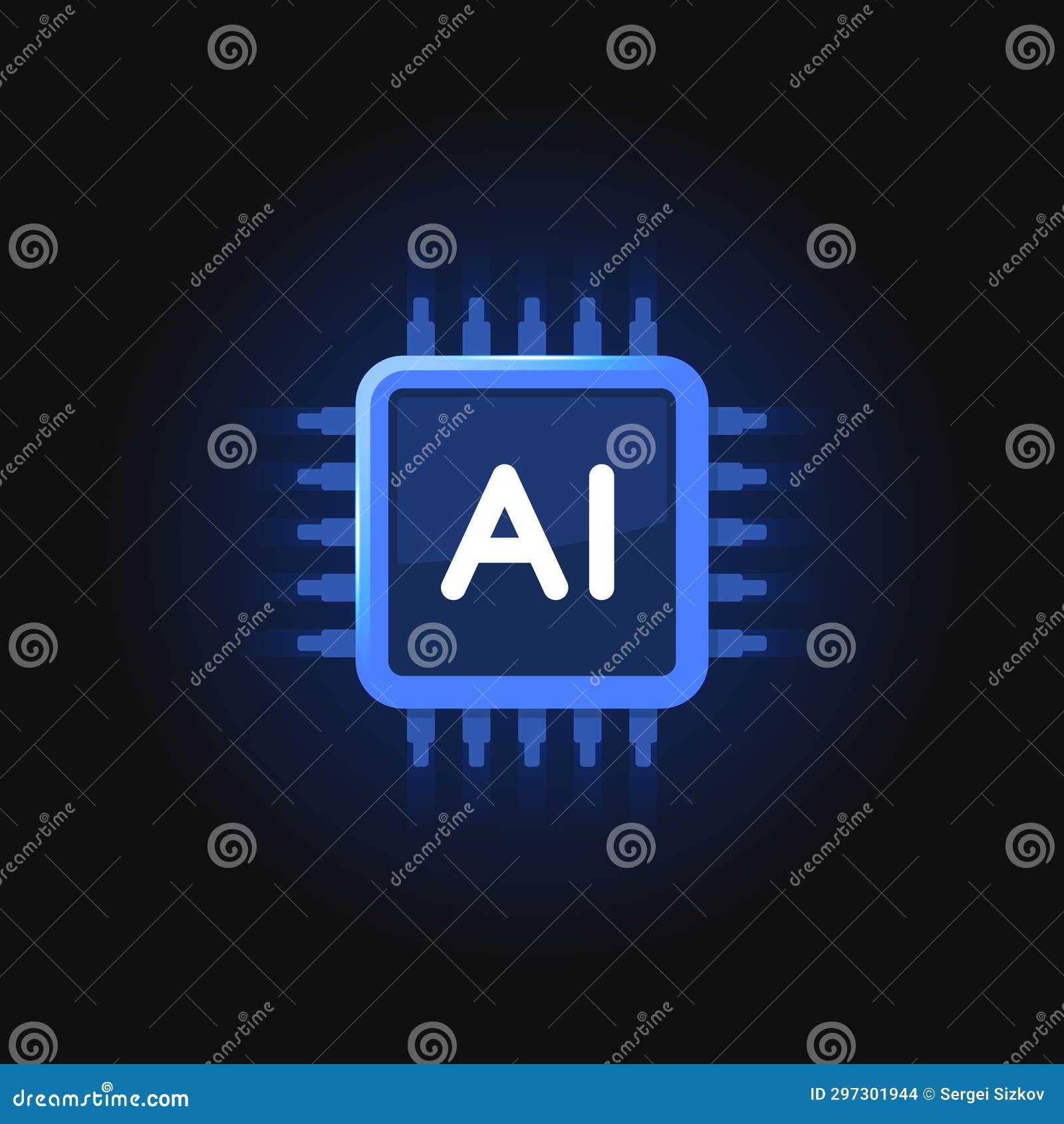 Artificial Intelligence Chip Icon. AI Processor Stock Illustration ... Artificial Intelligence Chip Icon. AI Processor Stock Illustration ...