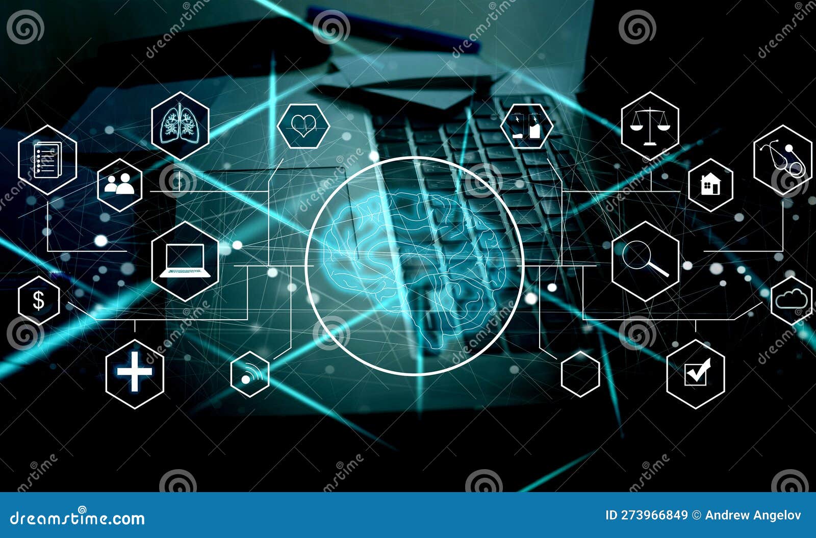 Artificial Intelligence and Communication, Ai Technology Stock Image ...
