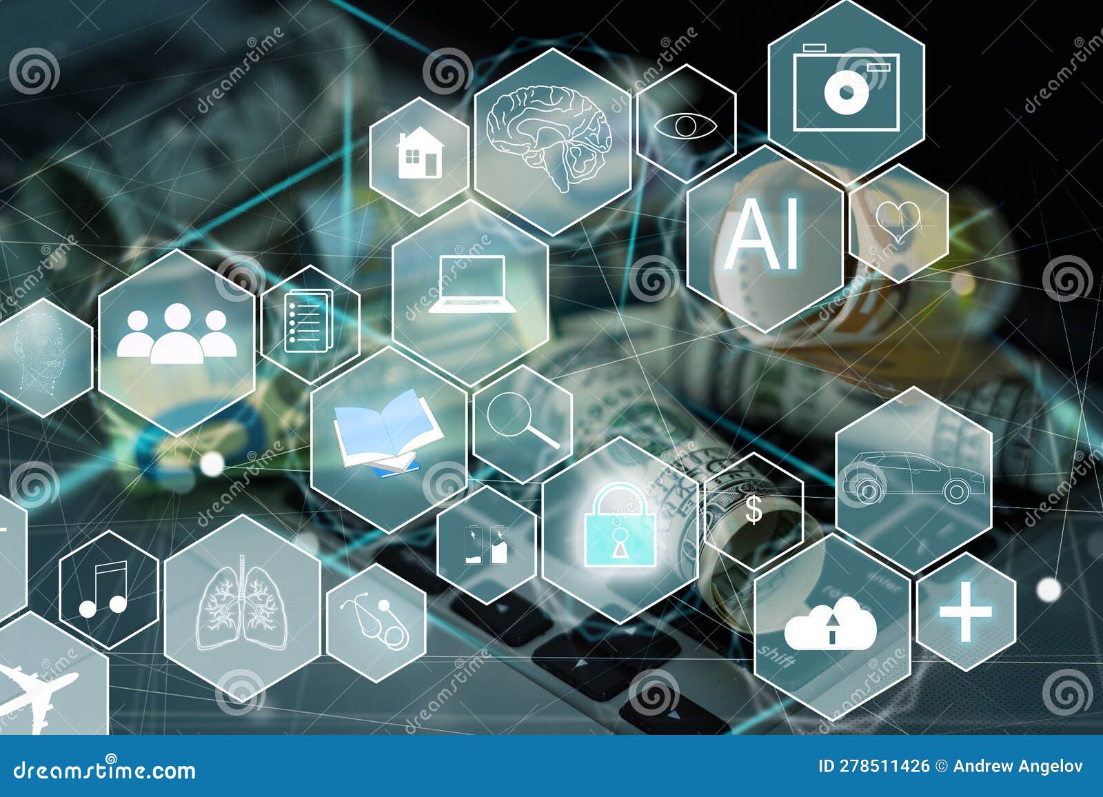 Artificial Intelligence and Communication, Ai Technology Stock Photo ...