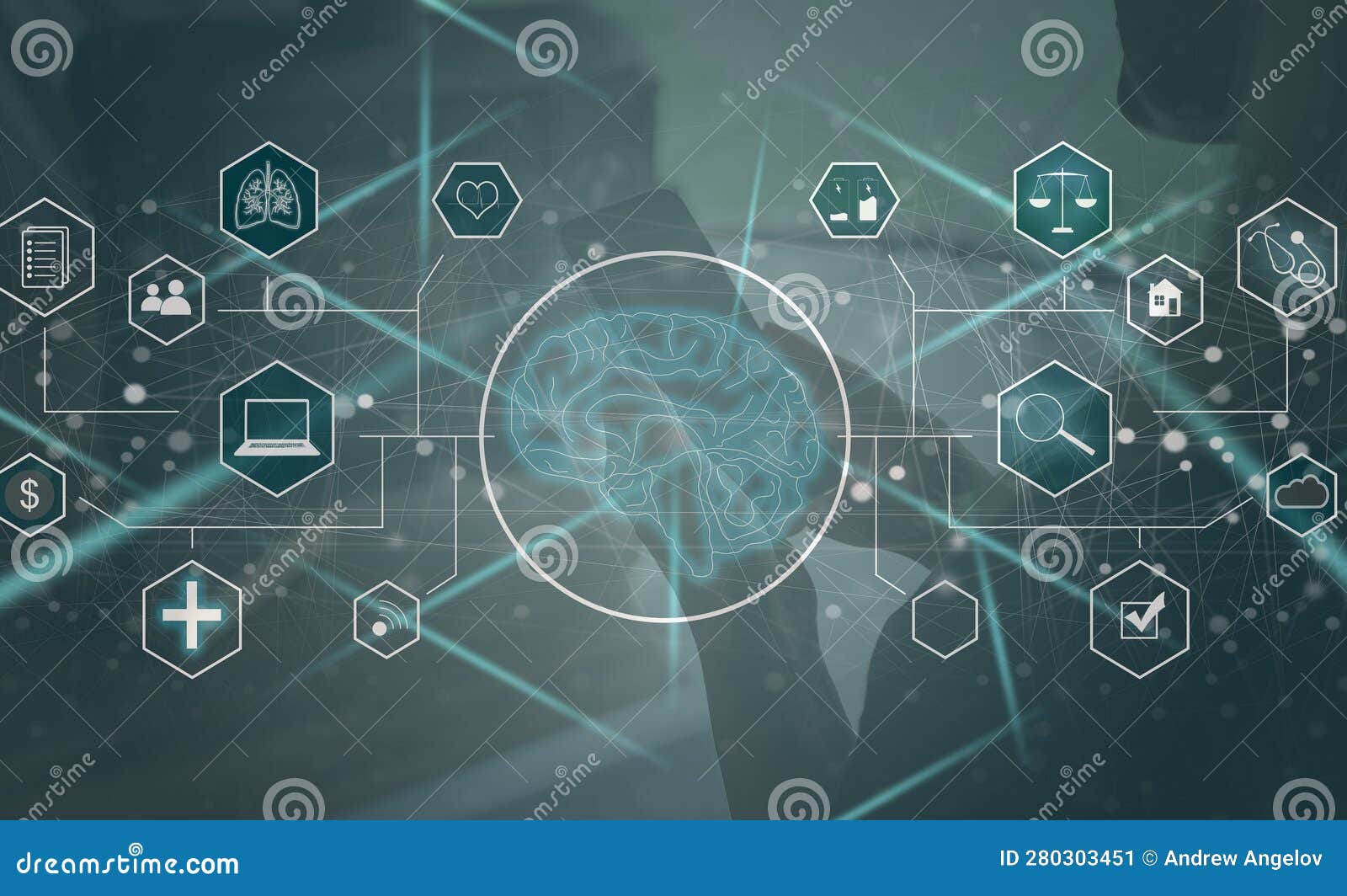 Artificial Intelligence and Communication, Ai Technology Stock Image ...