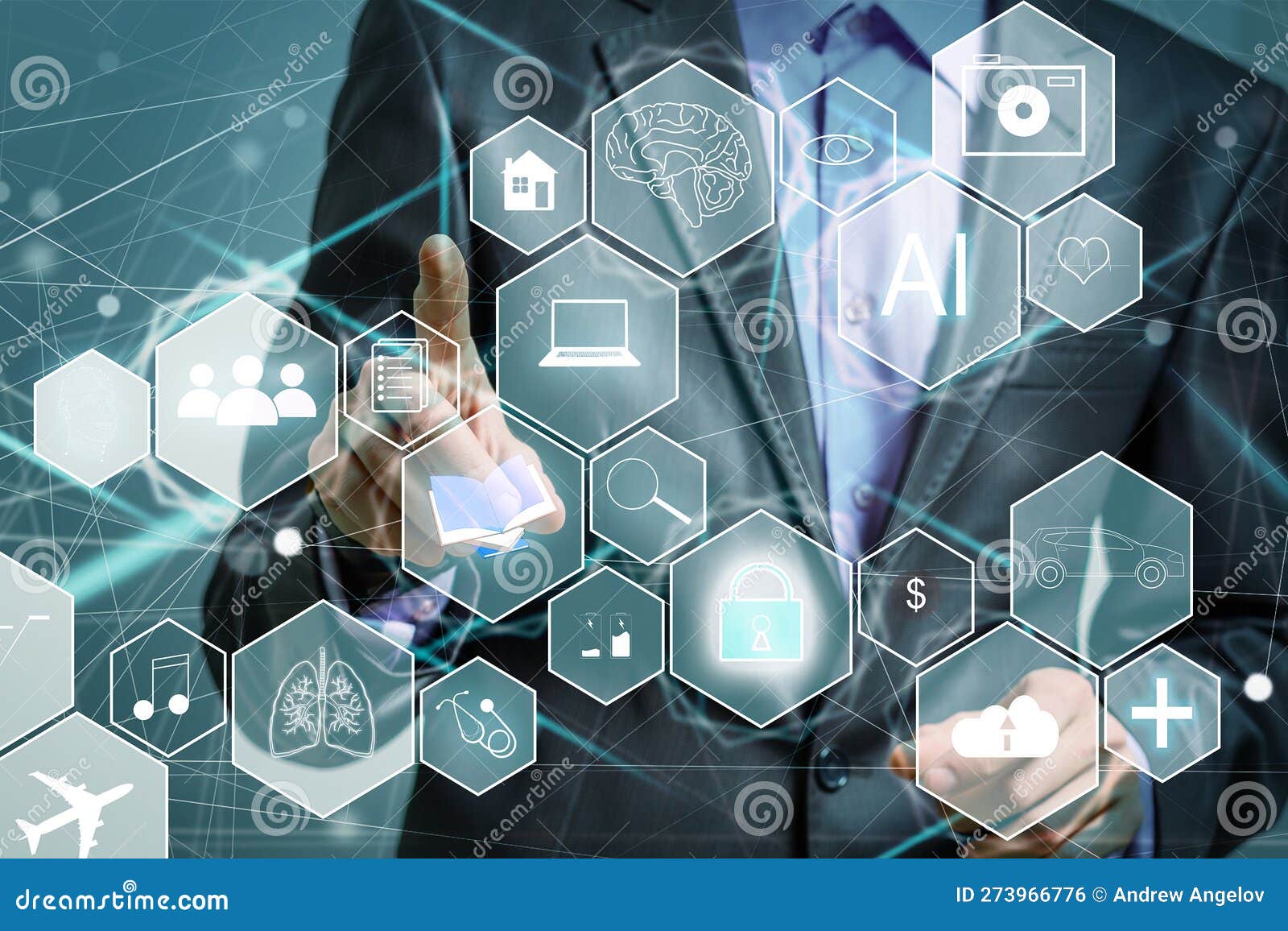 Artificial Intelligence and Communication, Ai Technology Stock Photo ...