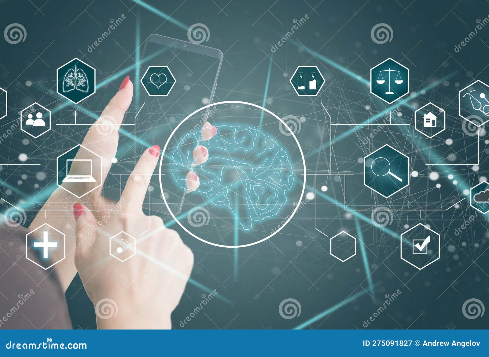 Artificial Intelligence and Communication, Ai Technology Stock Image ...