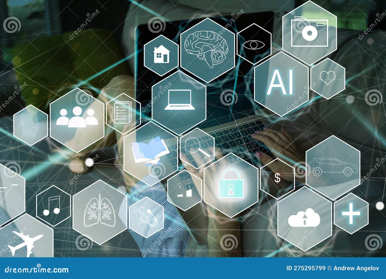 Artificial Intelligence and Communication, Ai Technology Stock Image ...