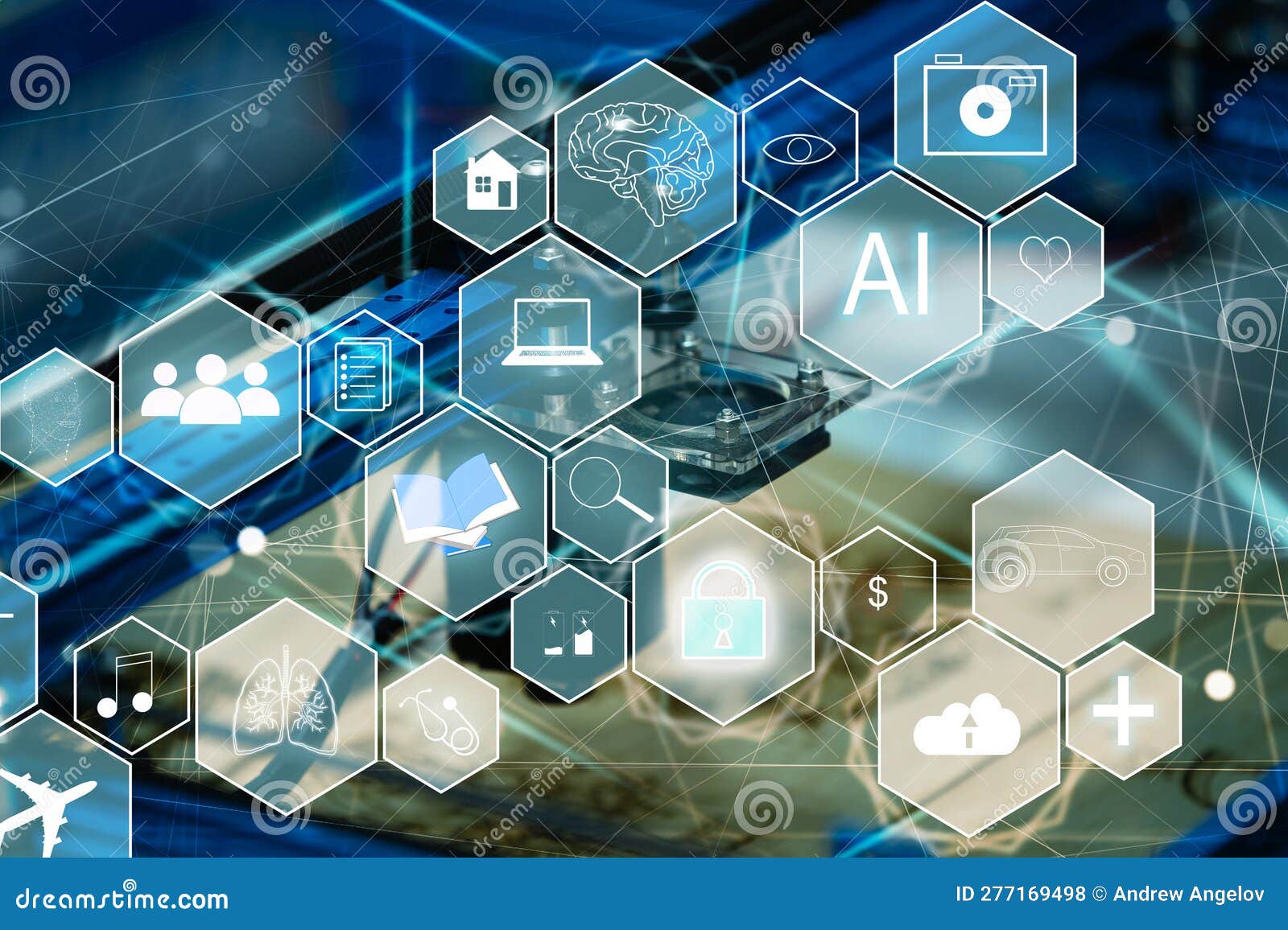 Artificial Intelligence and Communication, Ai Technology Stock Photo ...