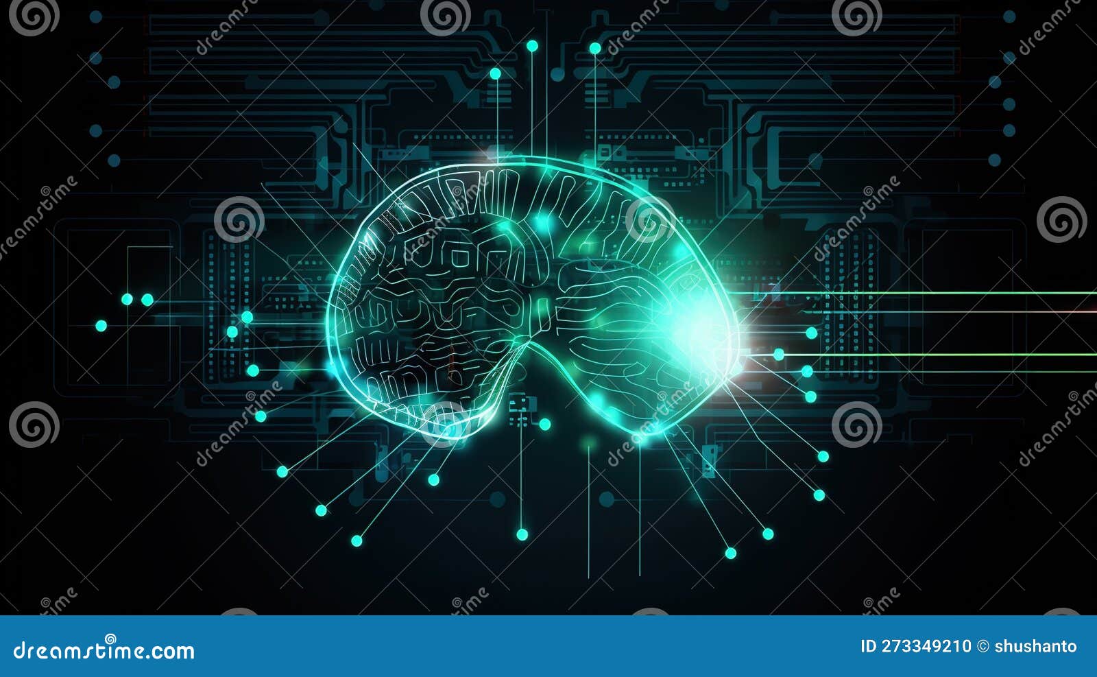 Artificial Intelligence, Communication and Technology Concept Stock ...