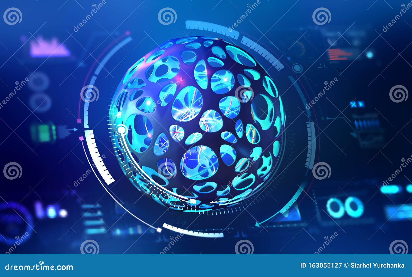 Artificial Intelligence. Computer Mind Stock Illustration ...
