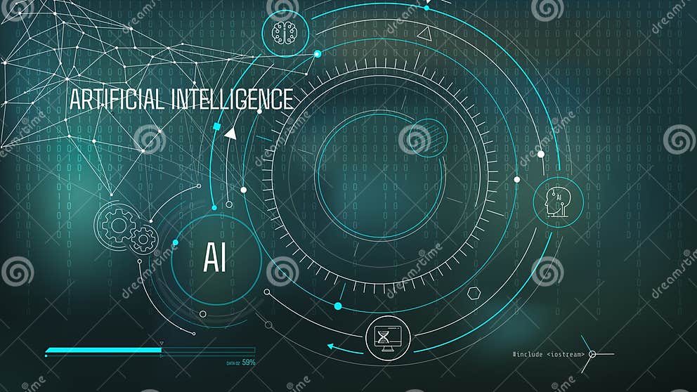 Artificial Intelligence Computing Technology is Used To Create Virtual ...