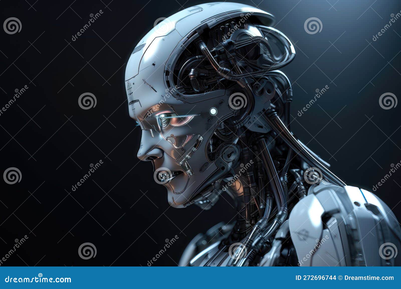 Artificial Intelligence Concept. AI Generated Stock Illustration ...