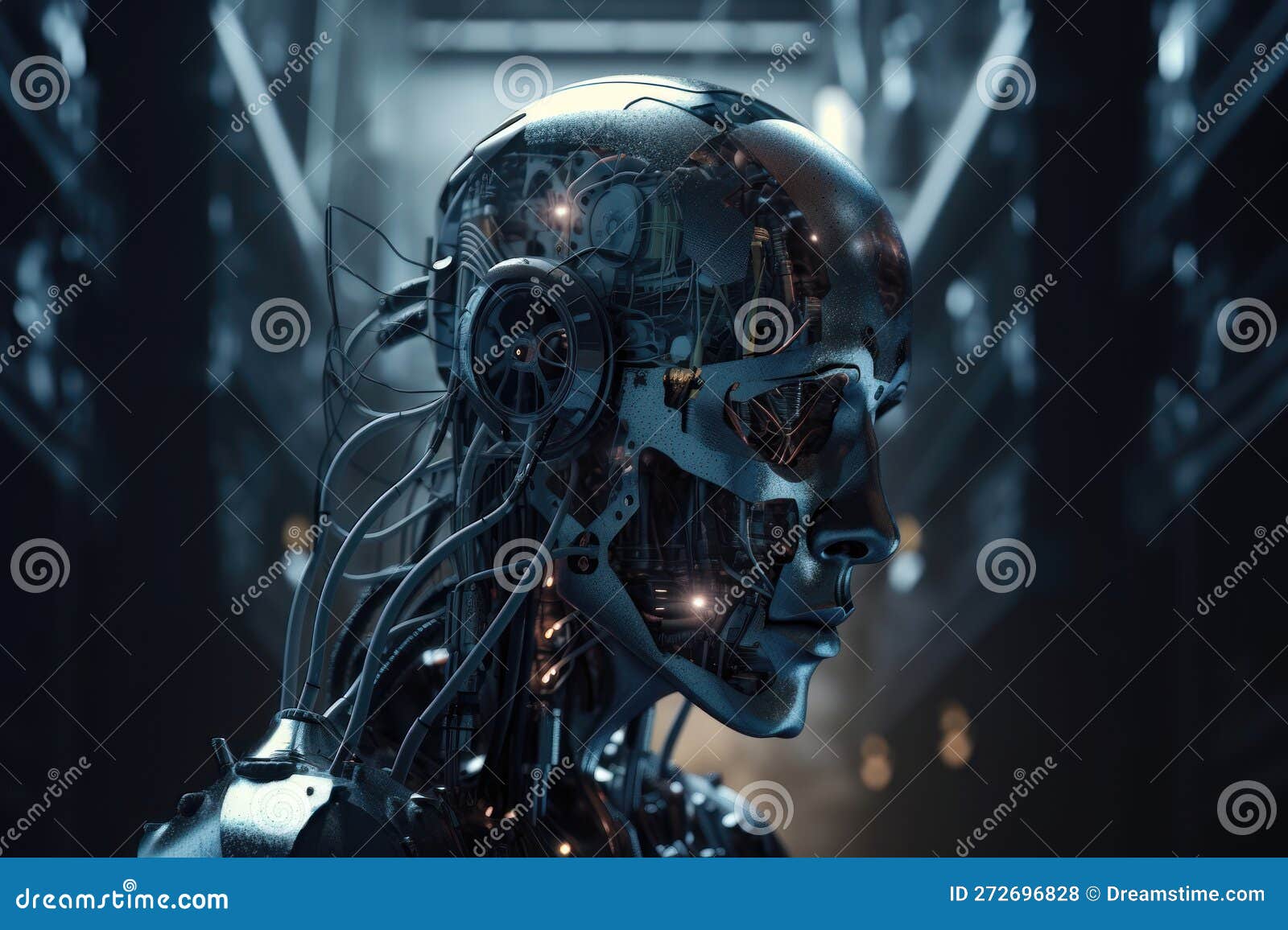 Artificial Intelligence Concept. AI Generated Stock Illustration ...