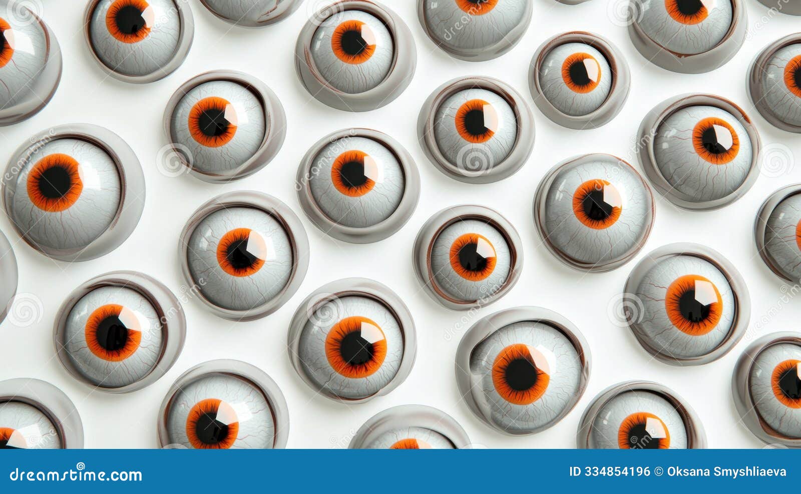 Artificial Intelligence Concept: Array of Robotic Eyes Stock Photo ...