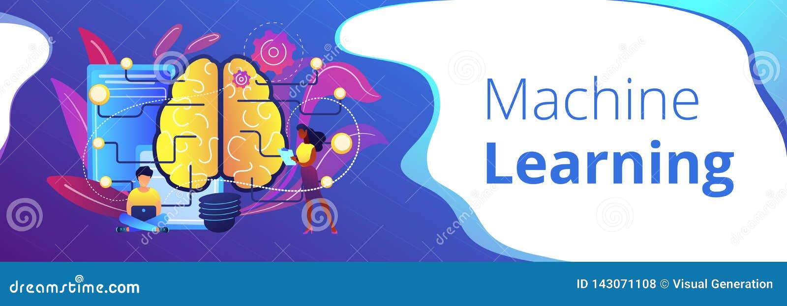 Artificial Intelligence Concept Banner Header. Stock Vector ...