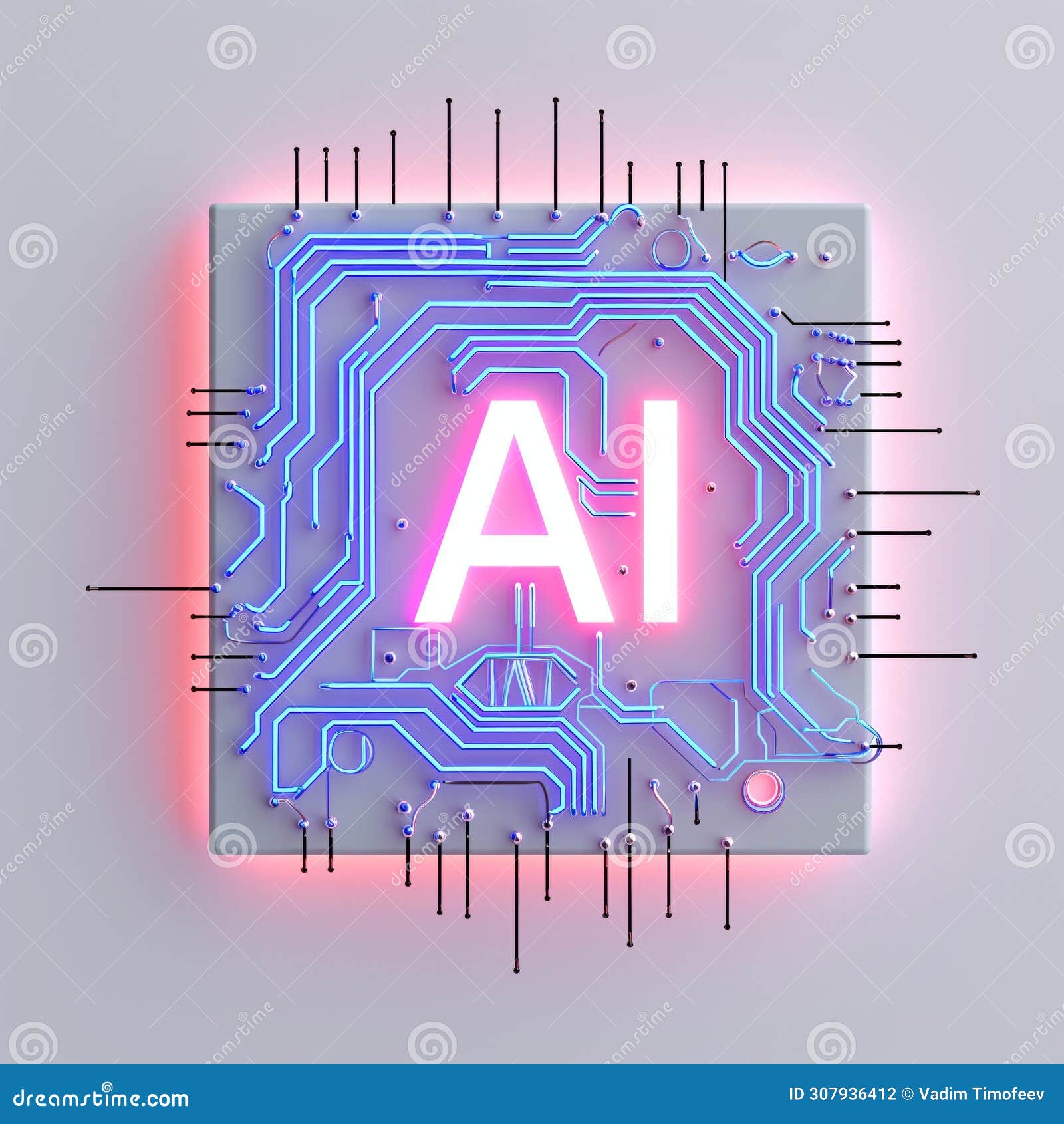 Artificial Intelligence Concept, Brain, Nervous System, Business ...