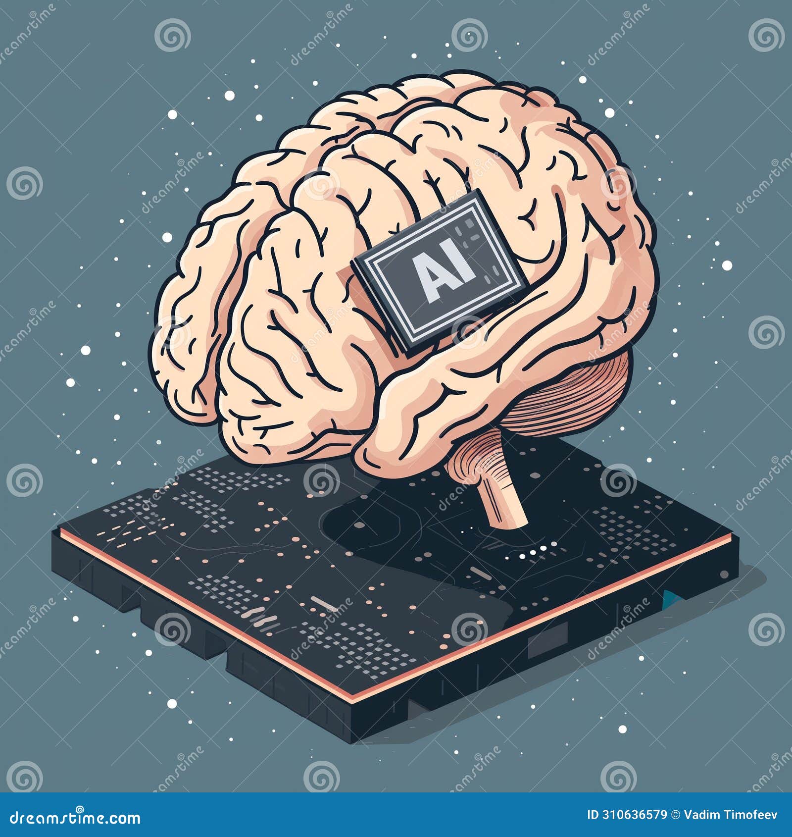 Artificial Intelligence Concept, Brain, Nervous System, Business ...